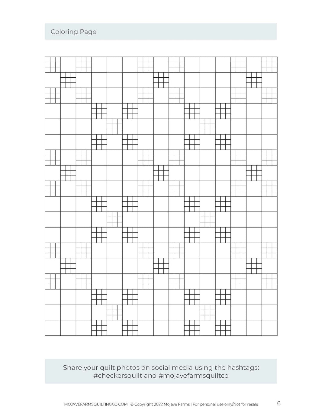 Shop All Coloring Pages – MOJAVE FARMS QUILT CO.